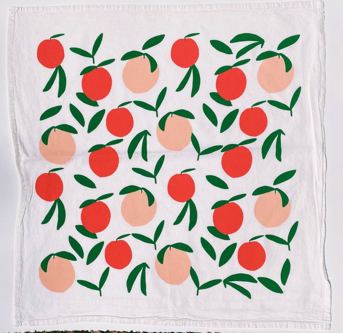 Julie Peach "Peach Toss" Linen Tea Towel – Humble Suds